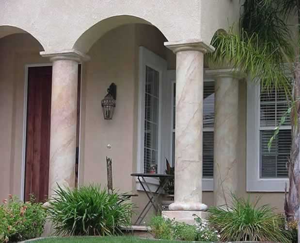 Faux Fireplace TX, Custom Mural Painting Texas, San Antonio Column Faux ...