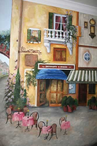 Faux Fireplace TX, Custom Mural Painting Texas, San Antonio Column Faux ...